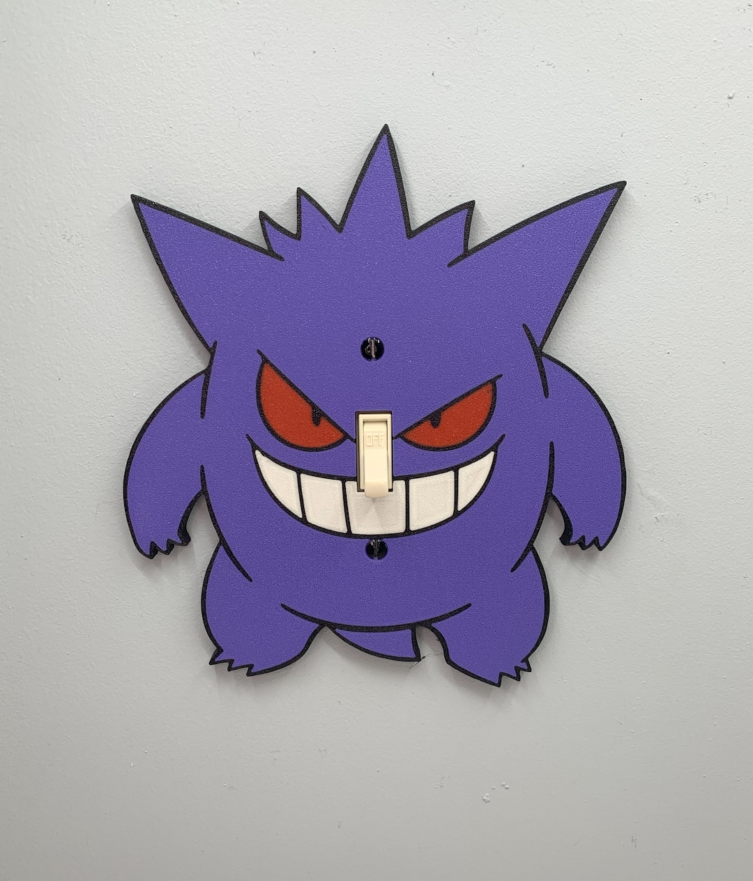 GENGAR Toggle Light Switch Cover Plate- Pokemon Gift Unique Birthday - Etsy