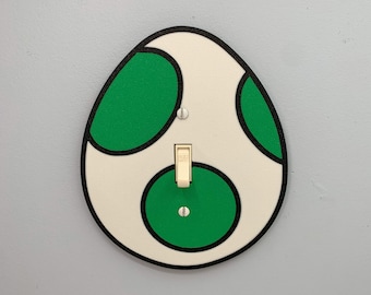 TOAD Mario Bros. Light Switch Cover Plate-rocker Nintendo - Etsy