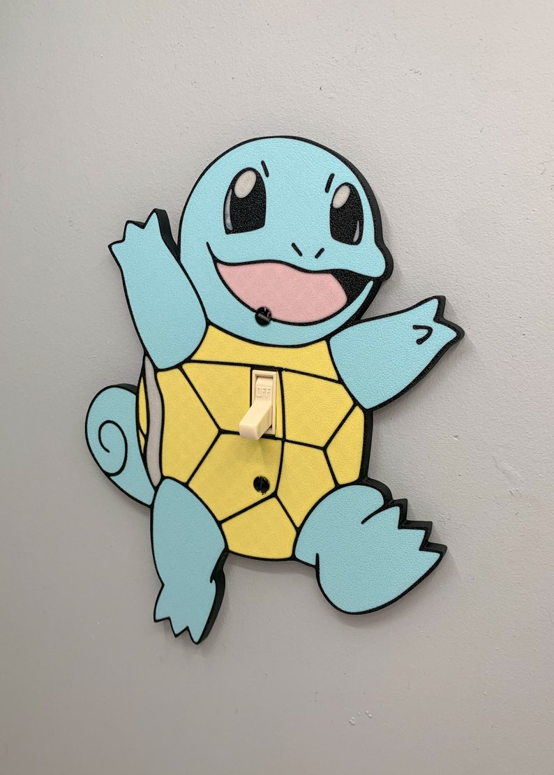 SQUIRTLE Light Switch Cover- Pokemon Gift Unique Birthday - Etsy