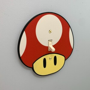 TOAD Mario Bros. Light Switch Cover Plate-rocker Nintendo Video Game ...