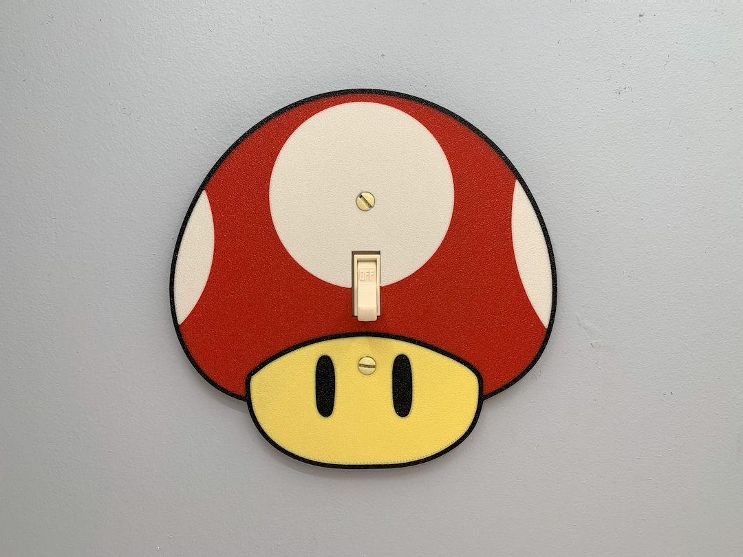 TOAD Mario Bros. Light Switch Cover Plate-rocker Nintendo Video Game ...