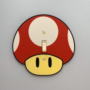 TOAD Mario Bros. Light Switch Cover Plate-rocker Nintendo Video Game ...