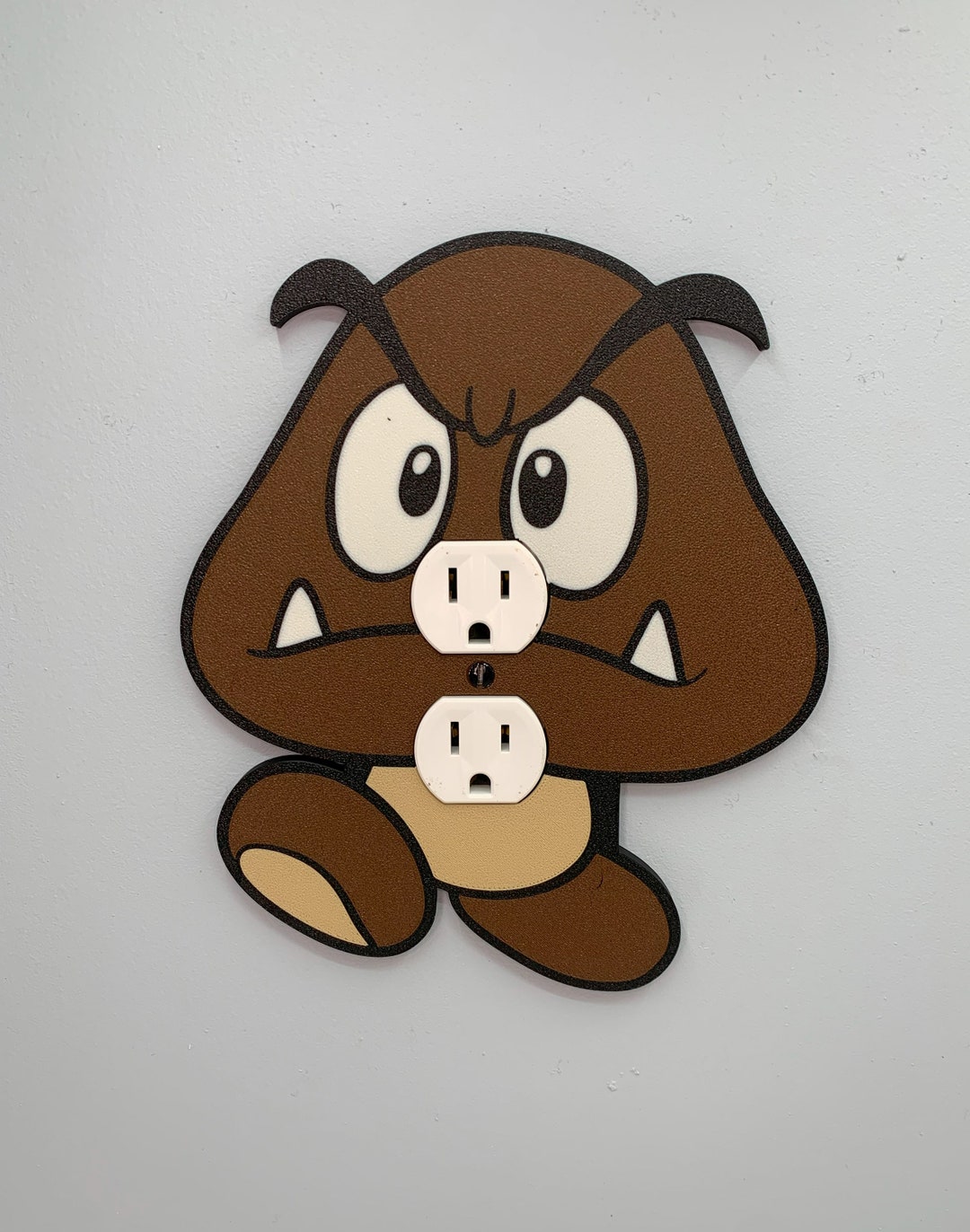 GOOMBA Outlet Cover | Super Mario Room Wall Plate - Nintendo Video Game ...