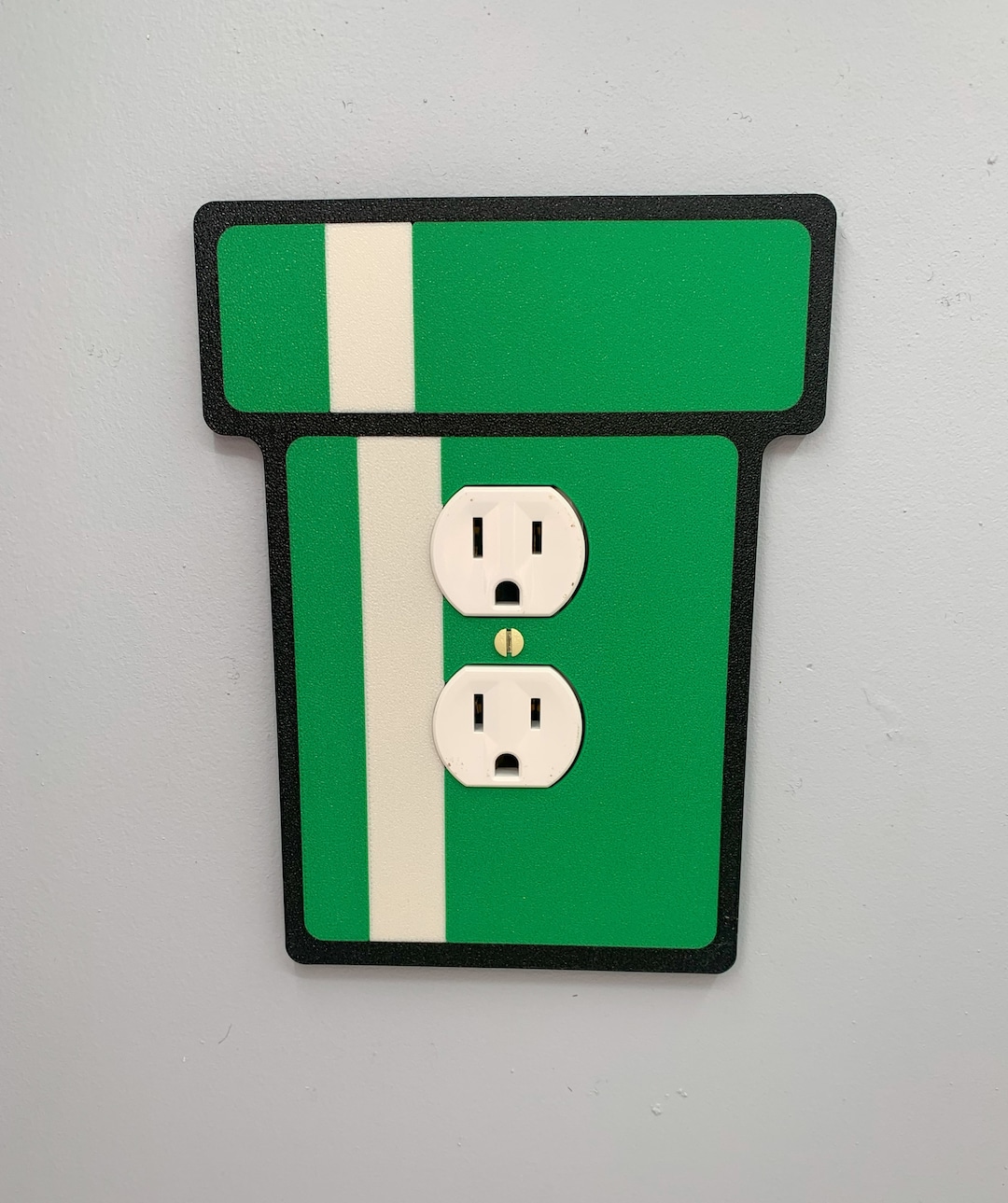 LARGE! WARP PIPE Mario Bros. Outlet Cover Plate-rocker Nintendo Video ...