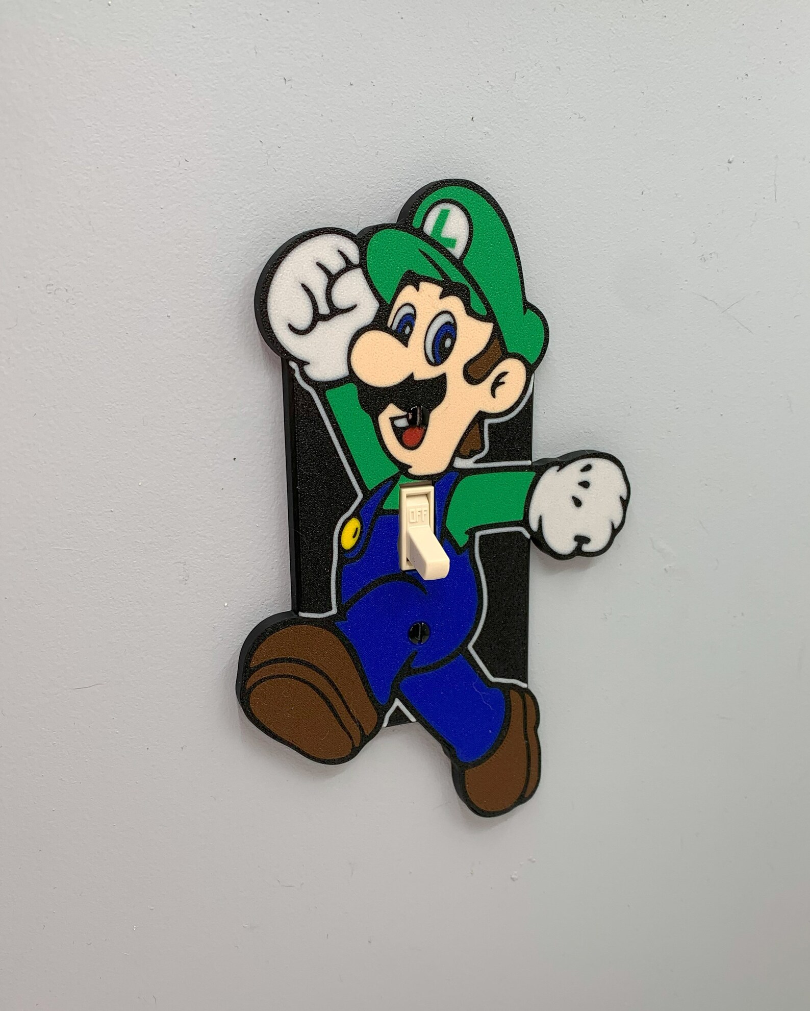LUIGI Light Switch Cover Plate | Super Mario Room Wall Plate - Nintendo ...