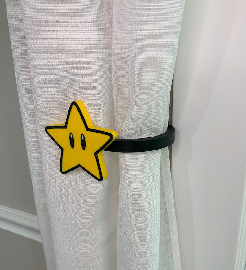 SUPER STAR Curtain Holdbacks/tiebacks 3D Printed Plastic (set of 2) - Etsy