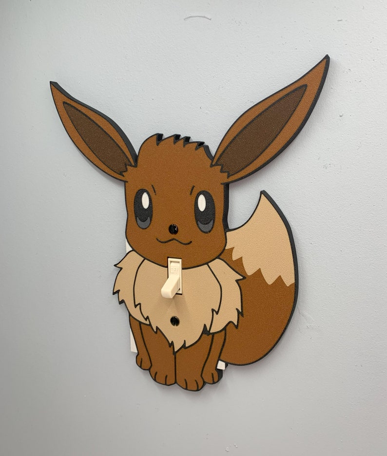 Eevee Light Switch Cover Plate- Pokemon Gift Unique Birthday - Etsy