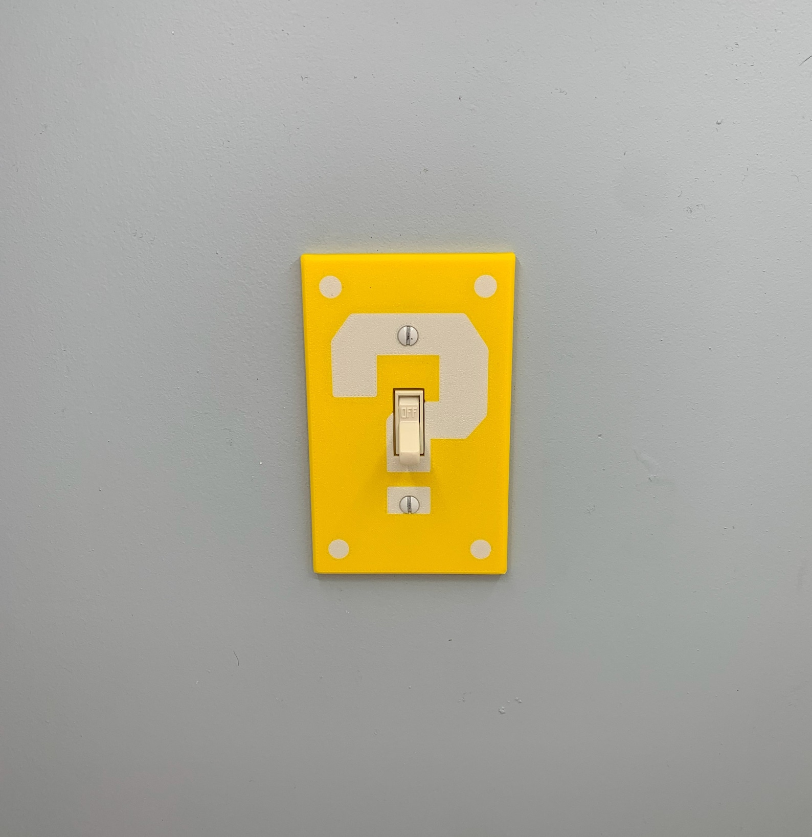 Question Block SINGLE Light Switch Cover | Super Mario Room Wall Plate ...