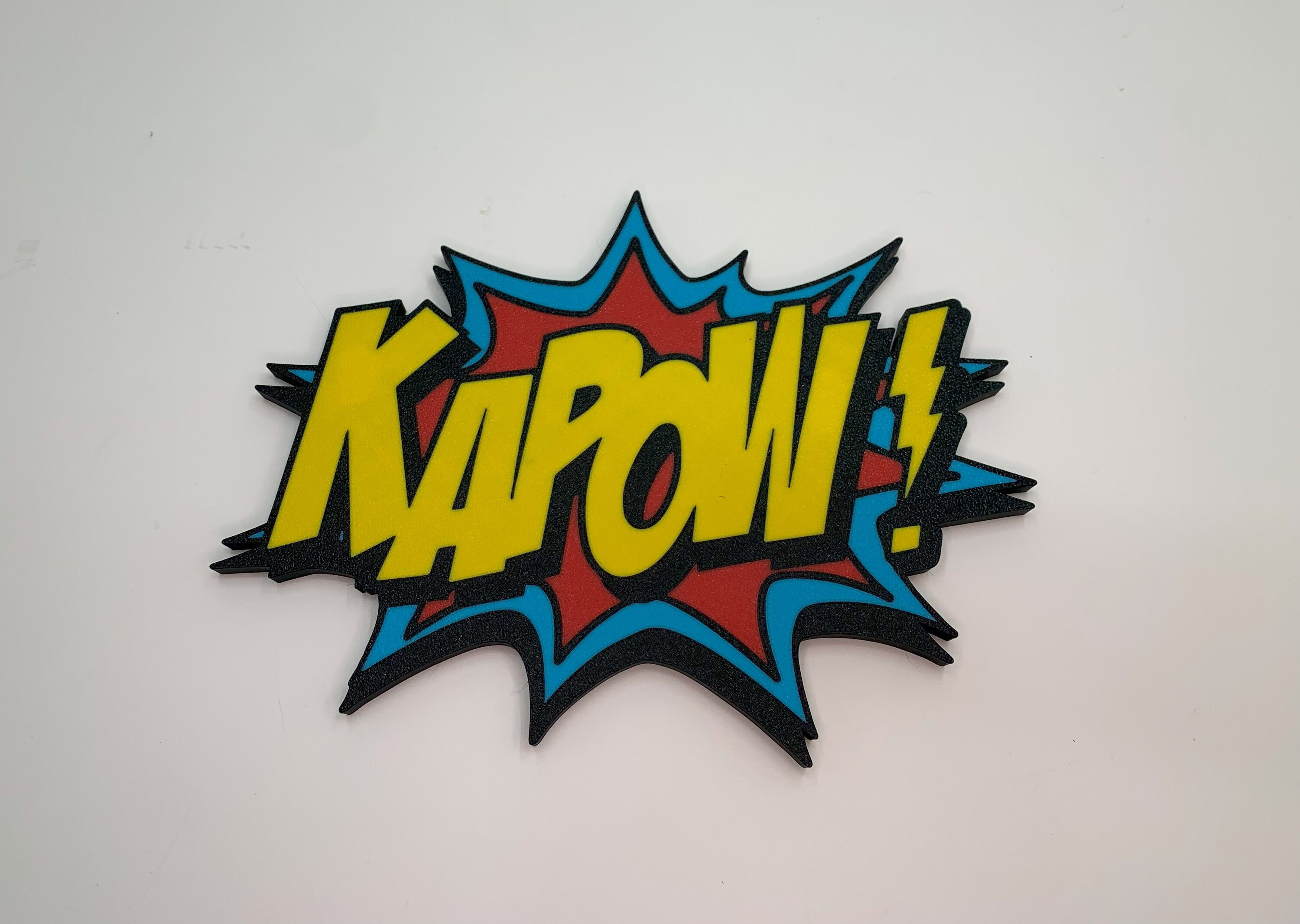 KAPOW! Comic Action Word Wall Art | Room Decor | Comic Room Decorations ...