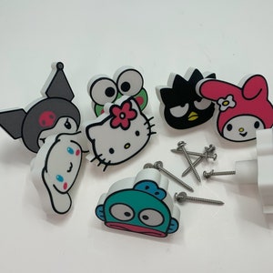 HELLO KITTY Themed Drawer Knobs/handles for Nurseries, Kid's Rooms ...