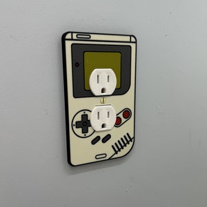 GAMEBOY Outlet Cover Plate- Game Room- Wall Art- Gamer Decor - Video ...
