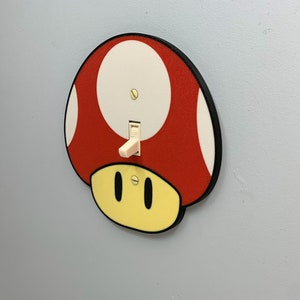 TOAD Mario Bros. Light Switch Cover Plate-rocker Nintendo Video Game ...