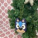 Blue Dog Face Cartoon Christmas Tree Ornaments |christmas Tree ...
