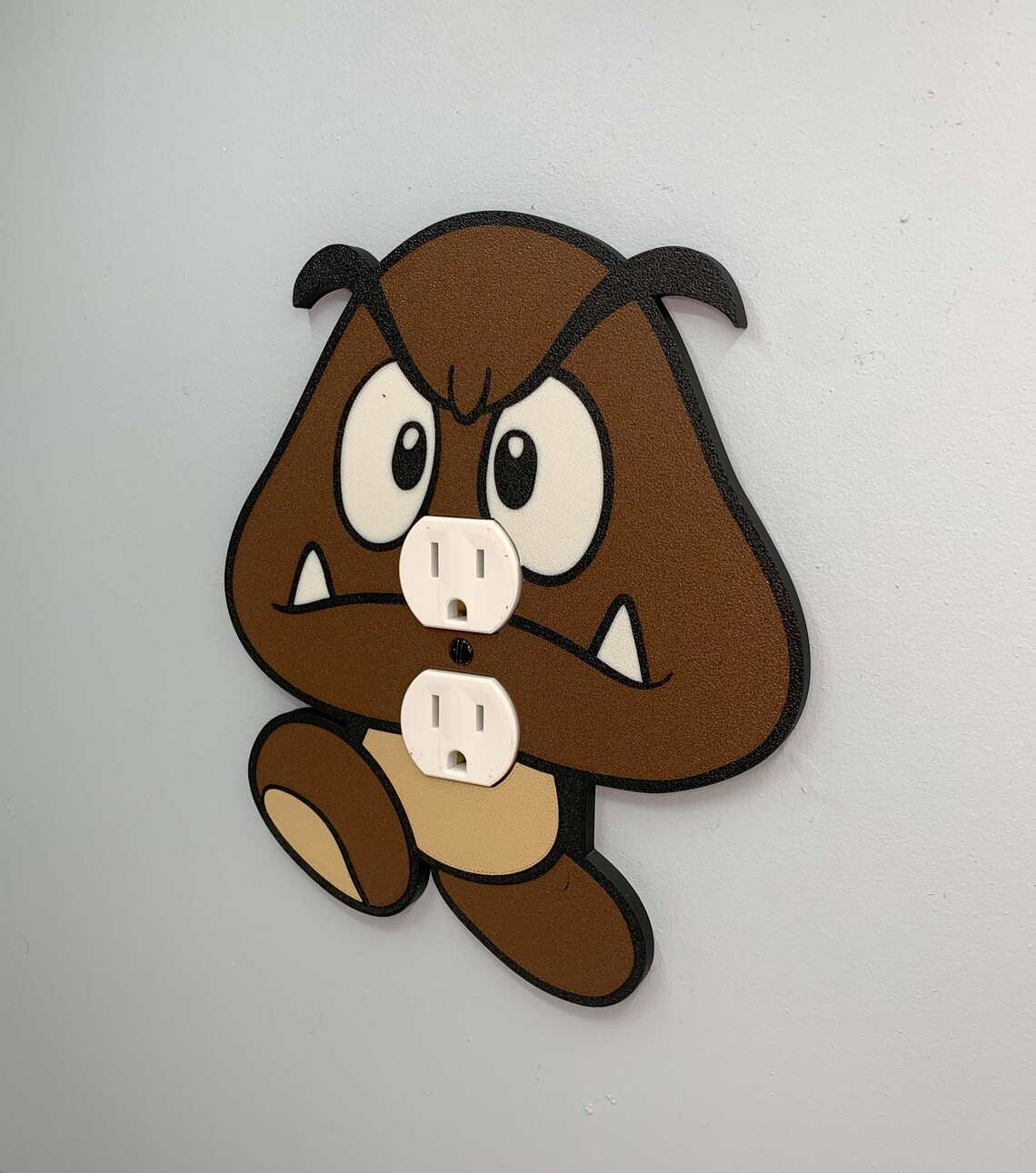 GOOMBA Outlet Cover | Super Mario Room Wall Plate - Nintendo Video Game ...