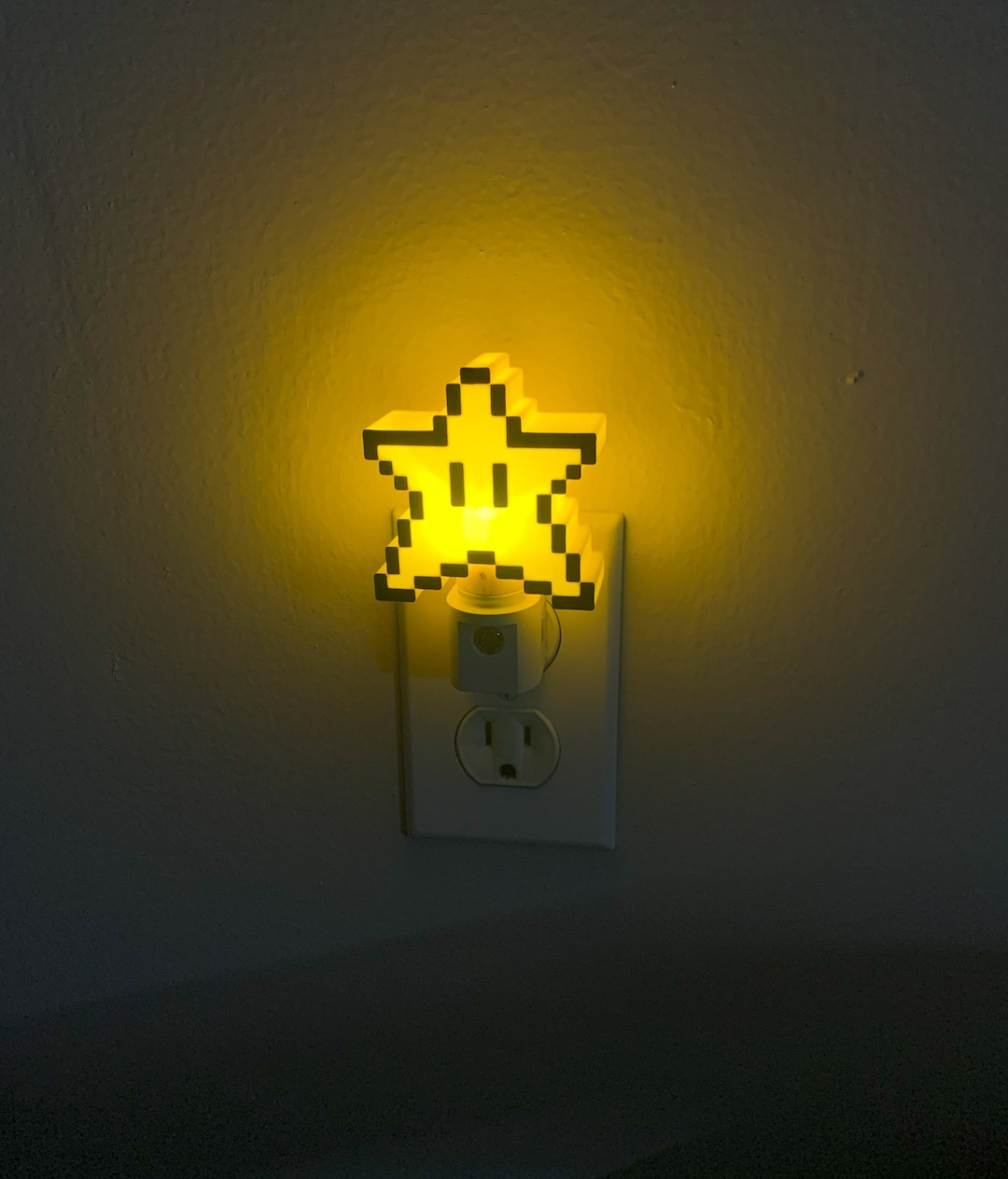 Super Mario Bros. Super Star Nightlight 3D Printed Room Decor - Etsy