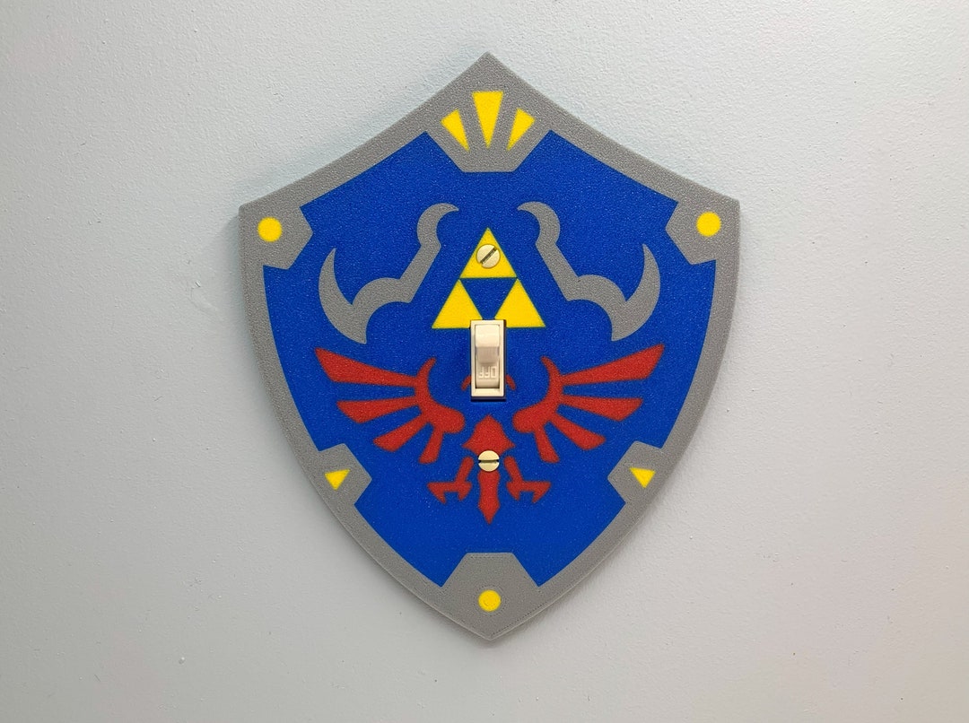Zelda Light Switch Cover Link's Hylian Shield Unique Personalized ...