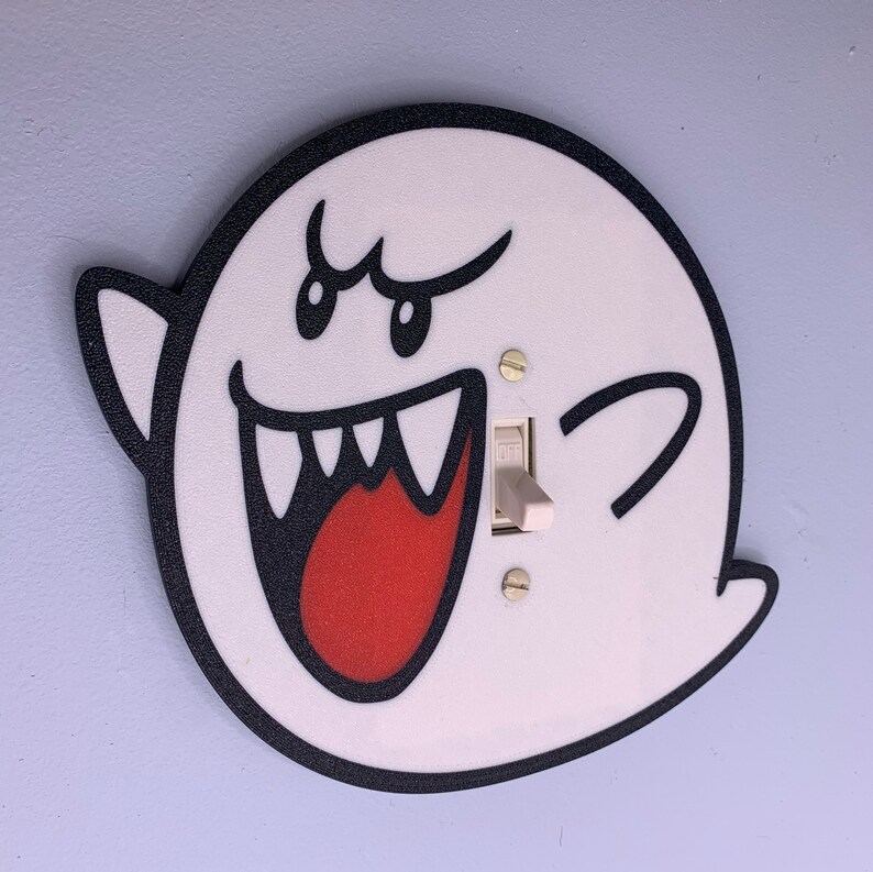 BOO Mario Bros. Light Switch Cover Plate-rocker Nintendo Video - Etsy
