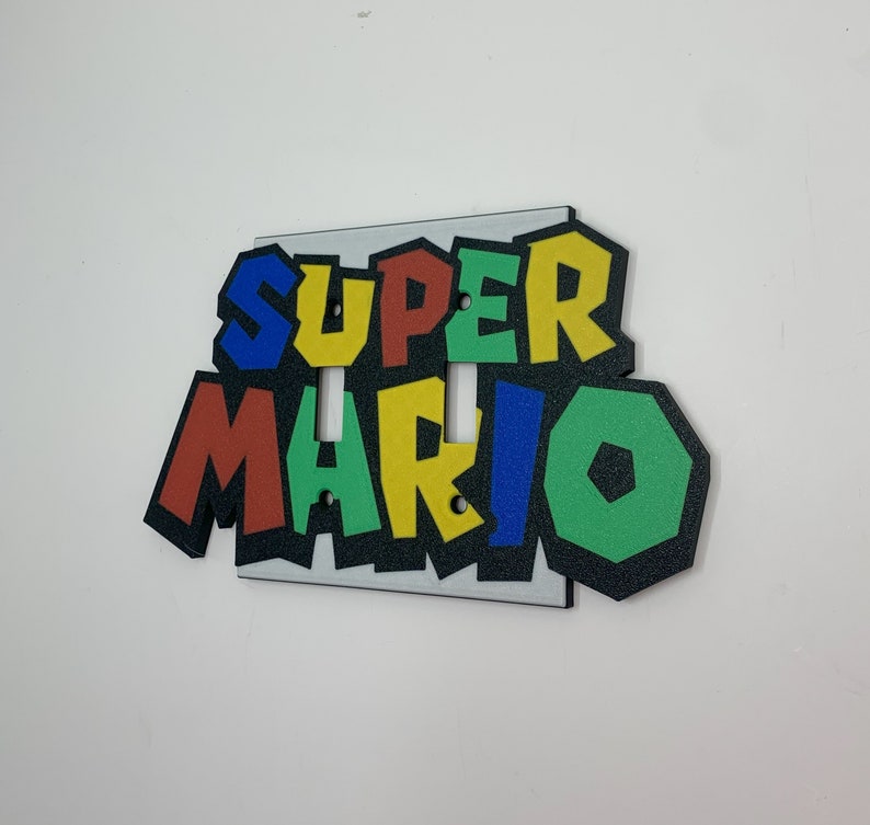 Super Mario Bros. Light Switch Cover | Super Mario Room Wall Plate ...