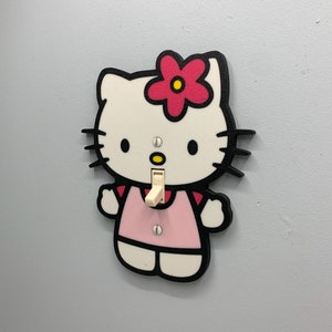 Hello Kitty Light Switch Cover Plate | Toggle | Birthday Gift Idea ...