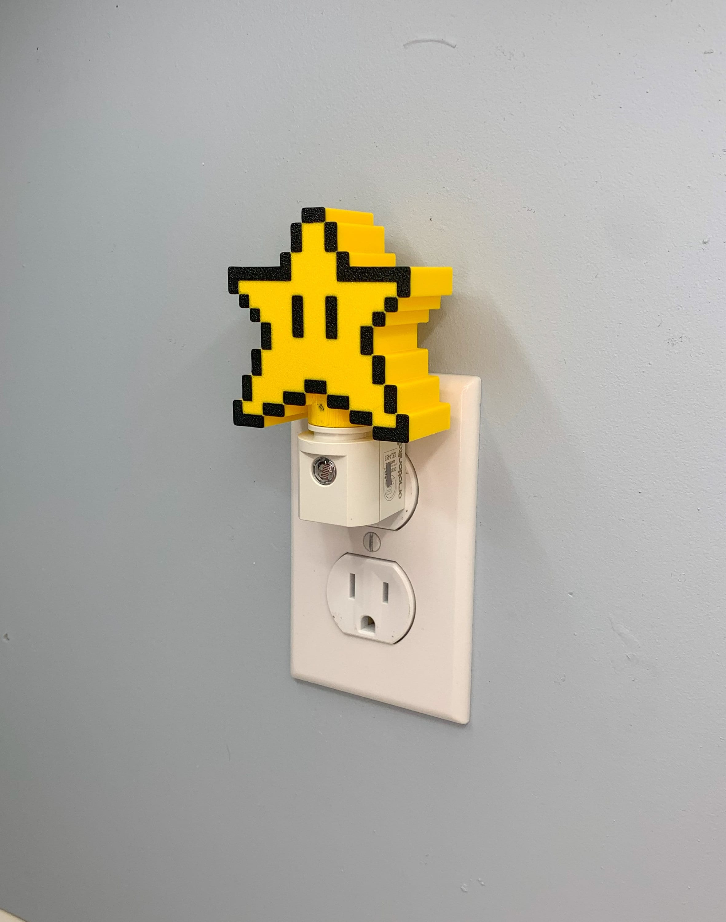 Super Mario Bros. Super Star Nightlight 3D Printed Room Decor - Etsy