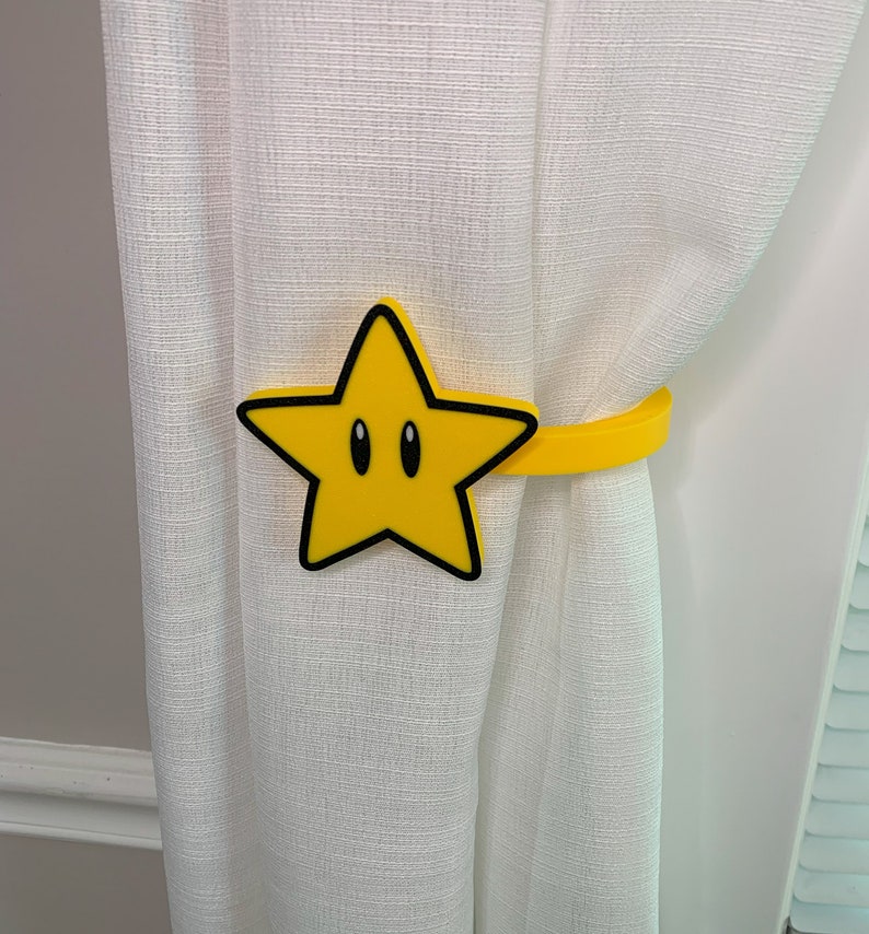 SUPER STAR Curtain Holdbacks/tiebacks 3D Printed Plastic (set of 2) - Etsy