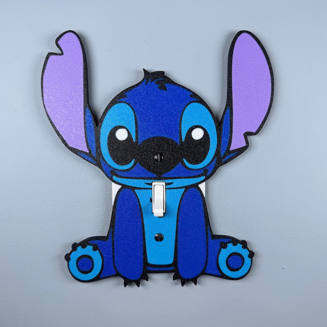 Stitch Light Switch | Toggle Cover Plate | Room Decor | Fun Wall Art - Etsy