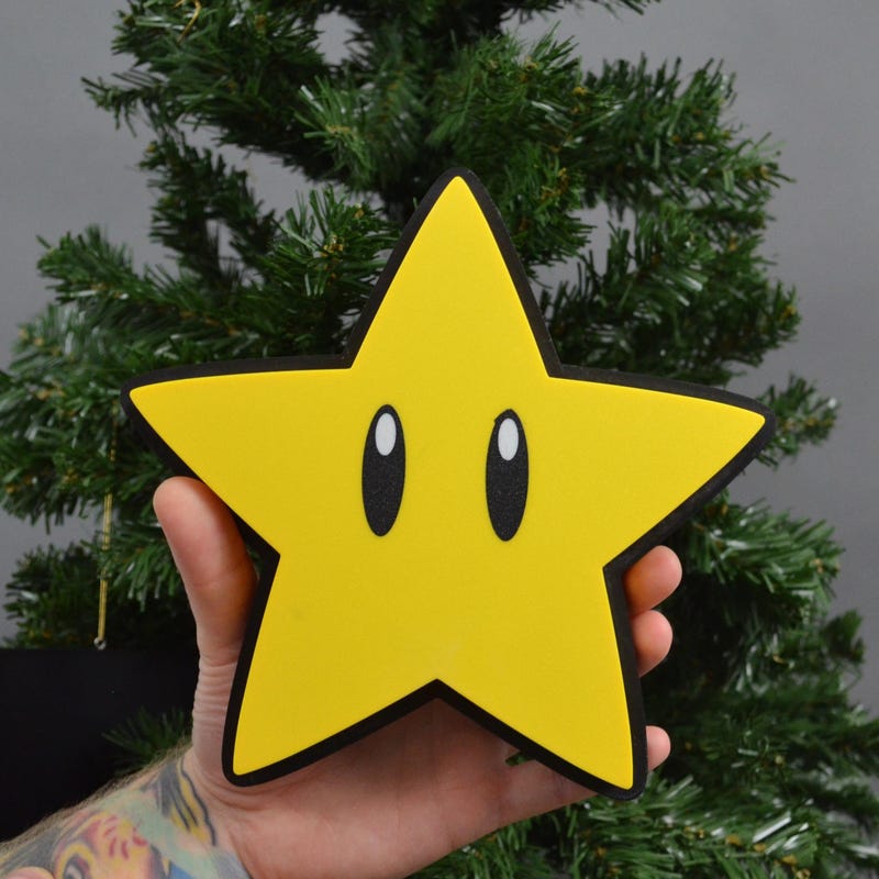 Mario Tree Star Topper - Etsy