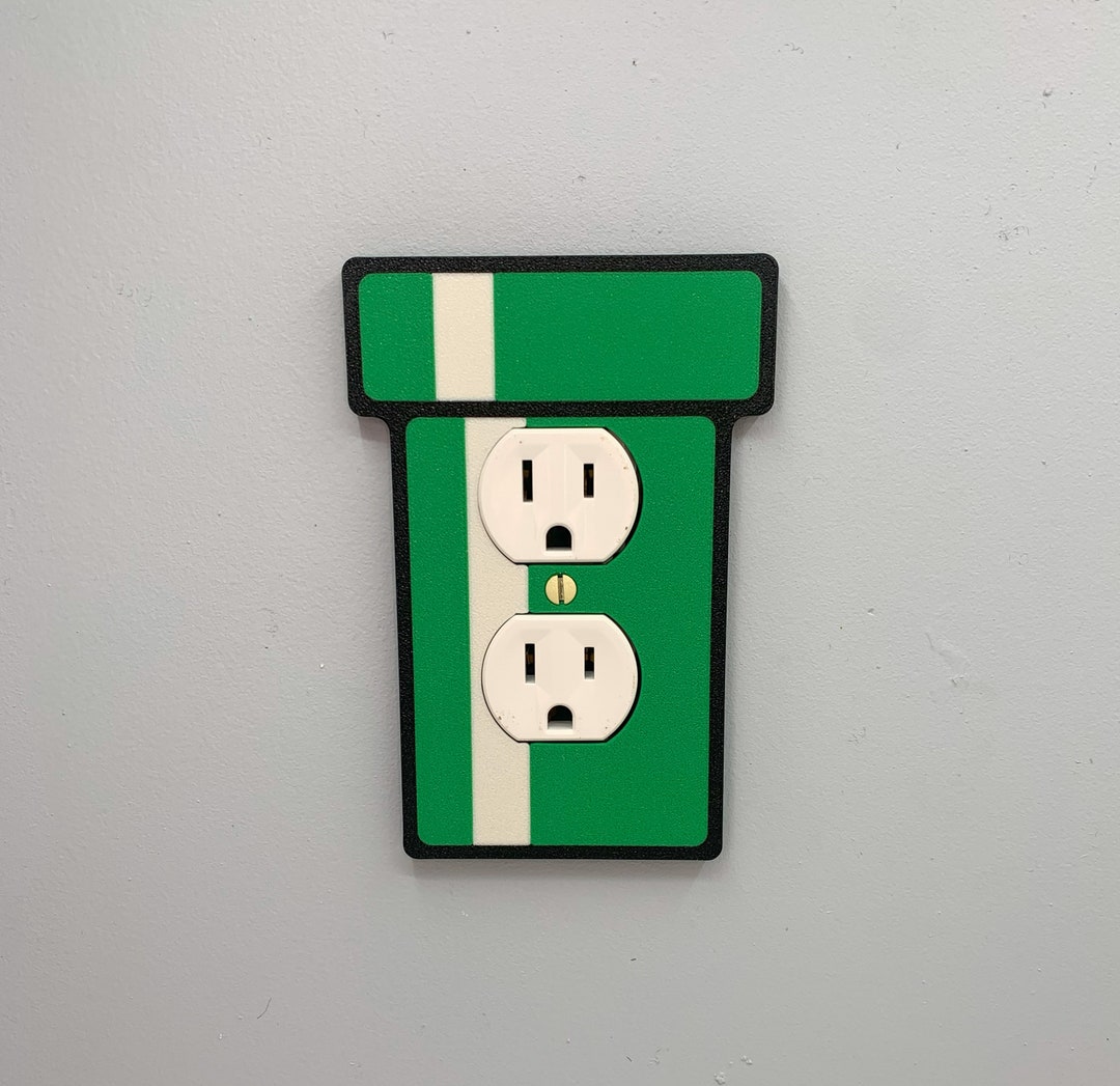 WARP PIPE Mario Bros. OUTLET Cover Plate-rocker Nintendo Video Game ...