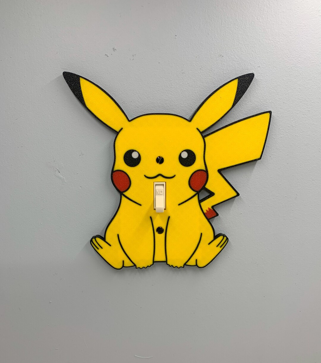 PIKACHU Light Switch Cover Toggle- Rocker- Pokemon Gift Unique Birthday ...
