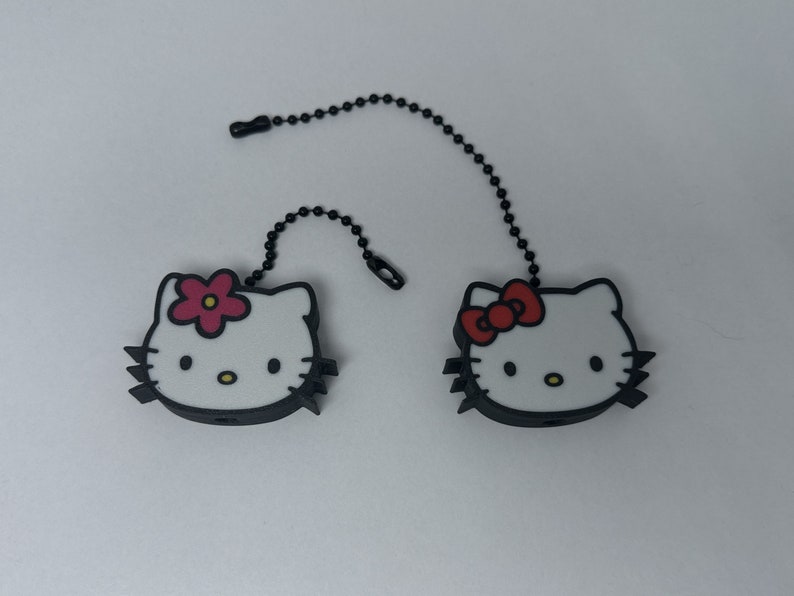 Hello Kitty Ceiling Fan Pull | Kitty Bedroom | Kitty Home Decor | (sold ...