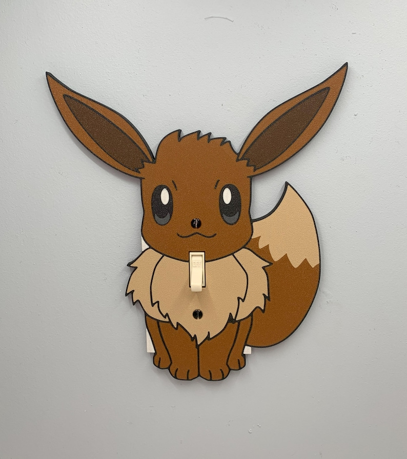 Eevee Light Switch Cover Plate- Pokemon Gift Unique Birthday - Etsy