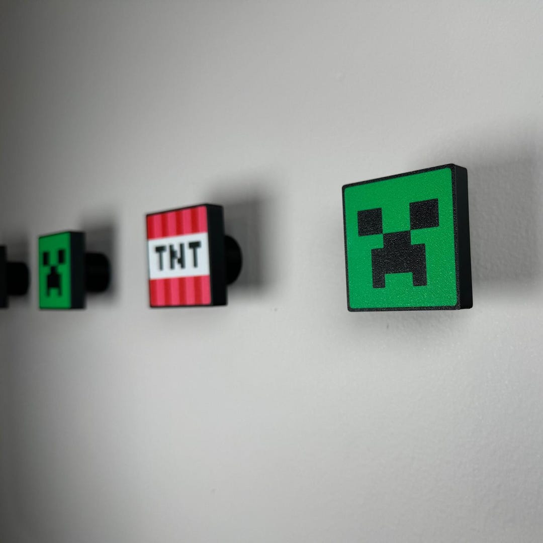 Mining Floating Wall Hooks | Mining Wall Hangers | Video Game Kids Room ...