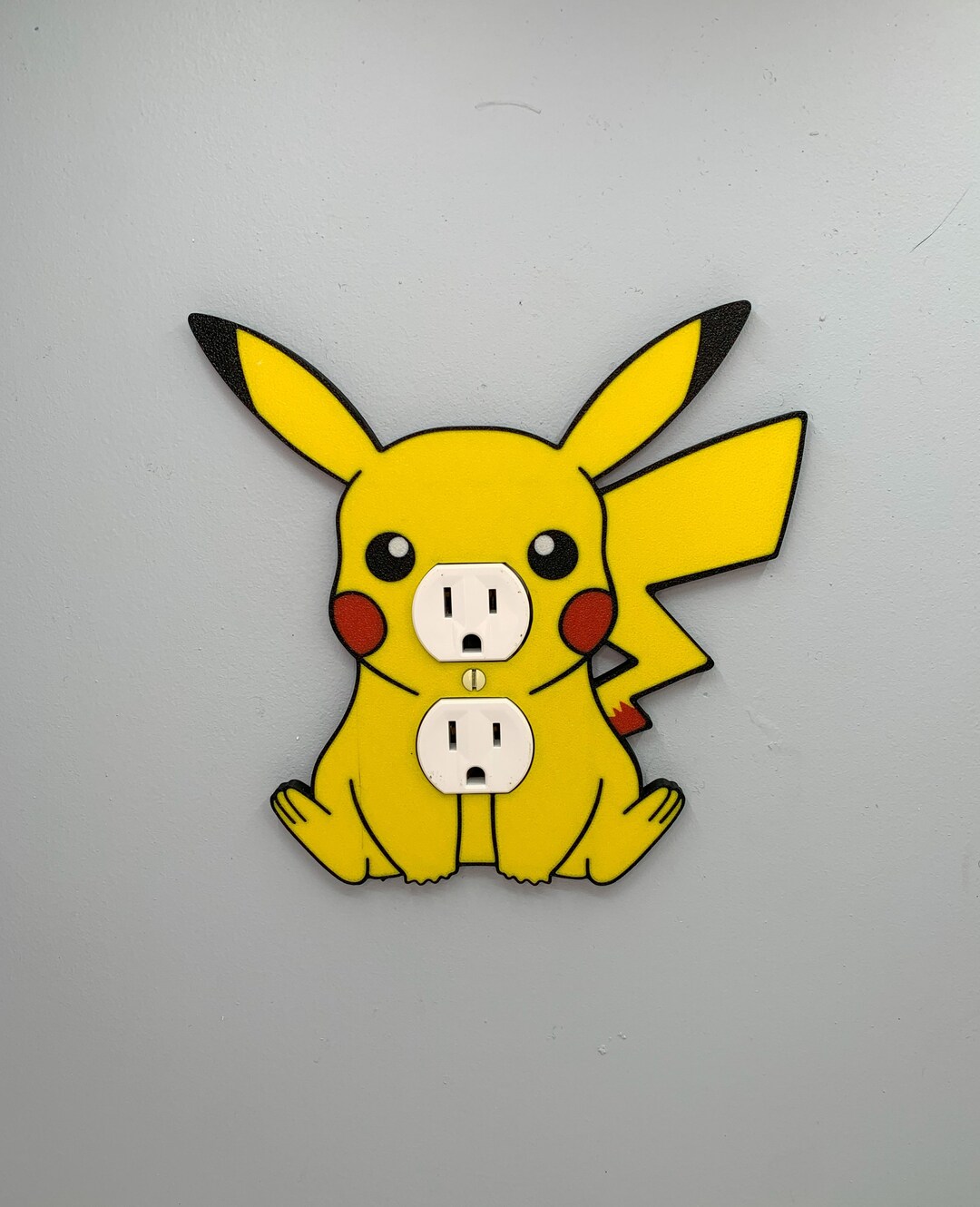 PIKACHU Outlet Cover Plate- Pokemon Gift Unique Birthday - Etsy