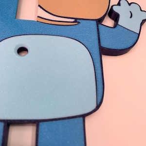 Blue Dog Cartoon Light Switch Cover | Toggle or Rocker |- Plate Fun ...