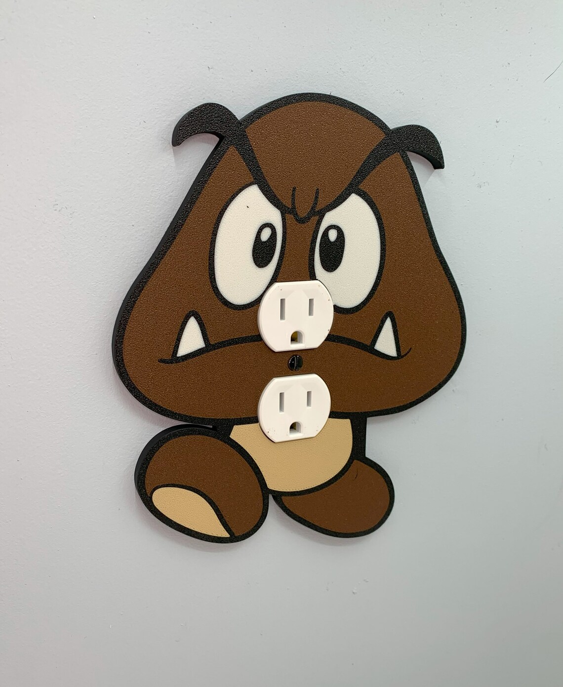 GOOMBA Outlet Cover Super Mario Room Wall Plate Nintendo - Etsy
