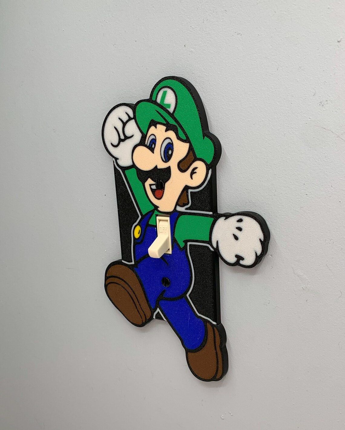 LUIGI Light Switch Cover Plate | Super Mario Room Wall Plate - Nintendo ...