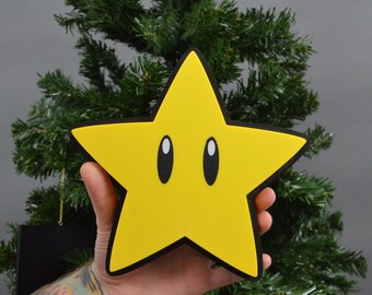 Super Mario Power Star Tree Topper - Etsy