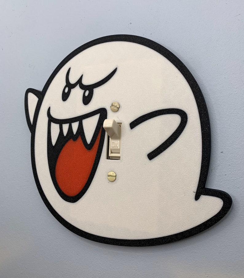 BOO Mario Bros. Light Switch Cover Plate-rocker Nintendo Video - Etsy