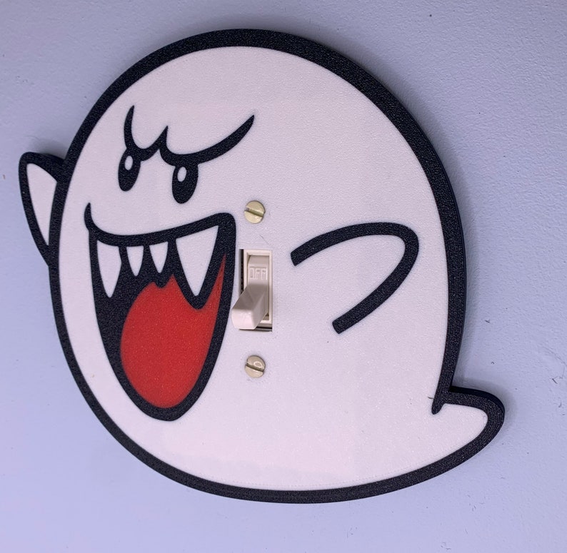 BOO Mario Bros. Light Switch Cover Plate-rocker Nintendo Video - Etsy