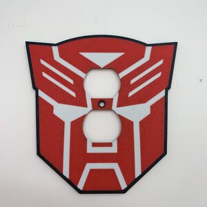 TRANSFORMERS-AUTOBOTS OUTLET Cover- Kids Room Gift Idea Cover Plate - Etsy