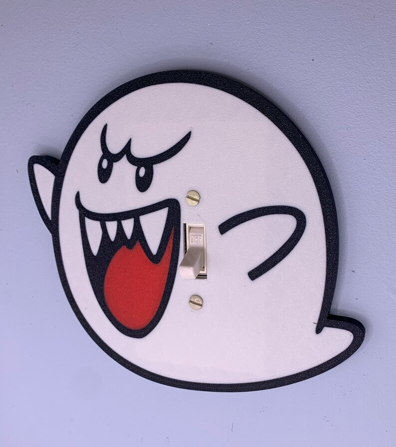 BOO Mario Bros. Light Switch Cover Plate-rocker Nintendo Video - Etsy