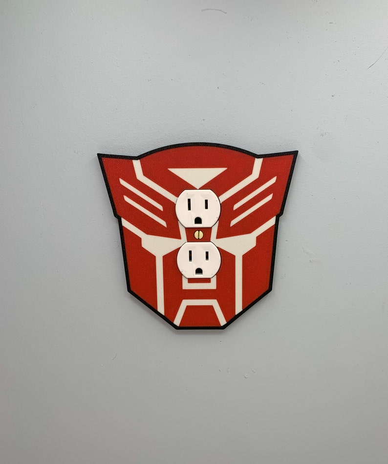 TRANSFORMERS-AUTOBOTS OUTLET Cover- Kids Room Gift Idea Cover Plate - Etsy