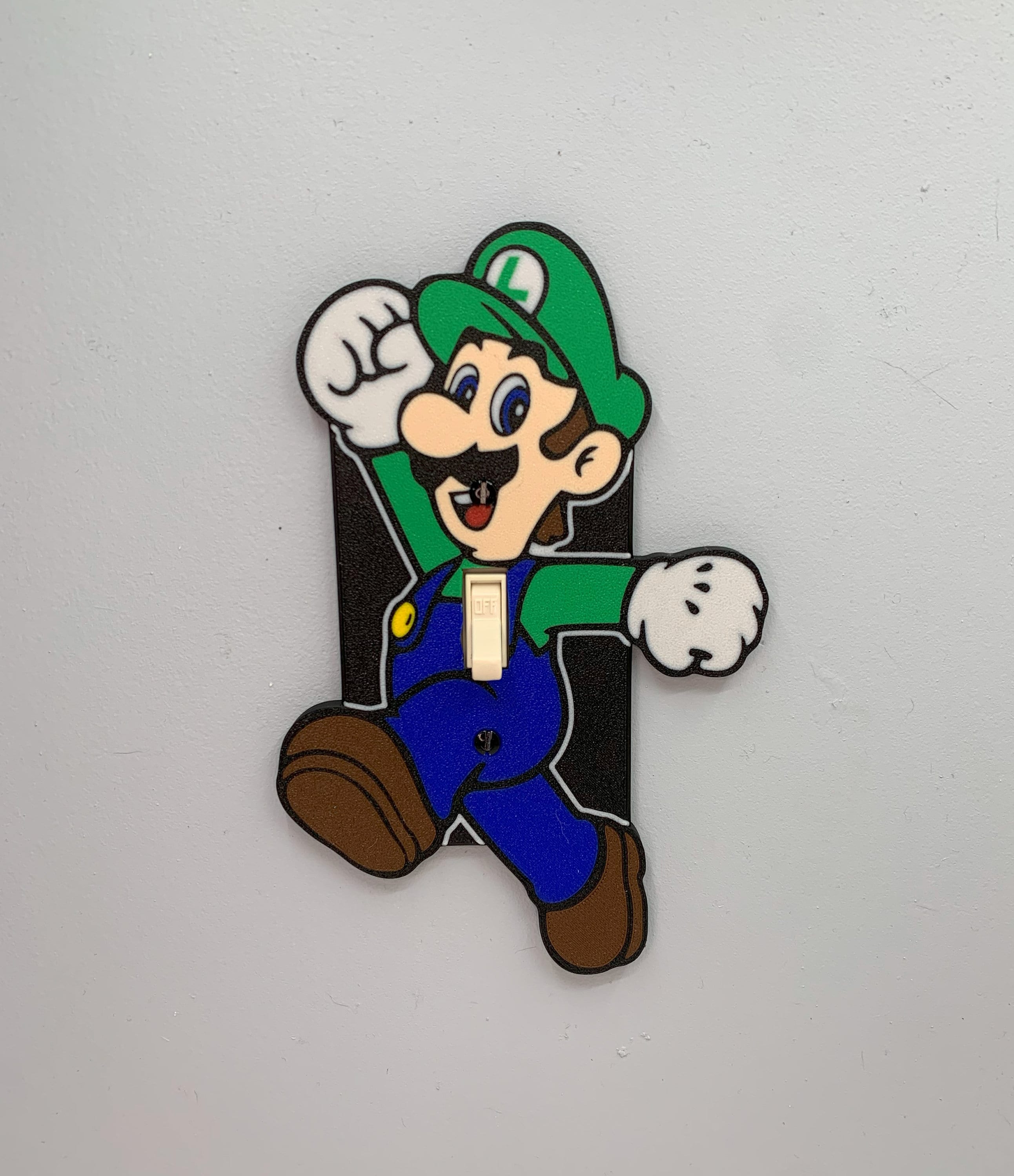 LUIGI Light Switch Cover Plate | Super Mario Room Wall Plate - Nintendo ...