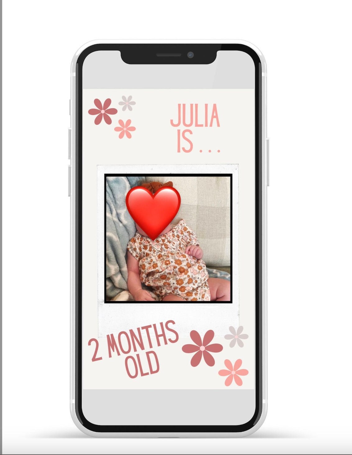 Monthly Milestone Editable Template - Groovy - Etsy