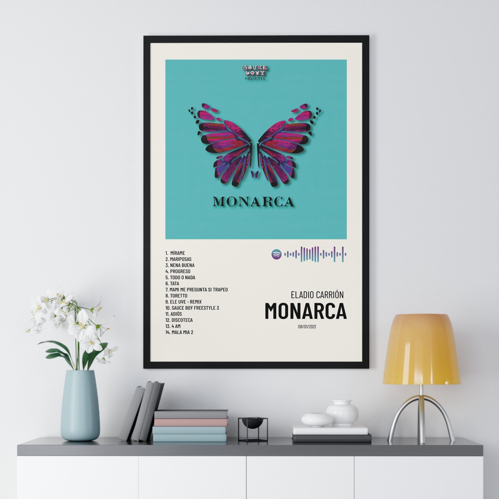 Eladio Carrion / MONARCA / Digital Printable Album Cover - Etsy