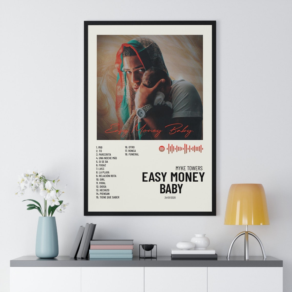 Myke Towers / Easy Money Baby / Imprimible digital portada - Etsy España