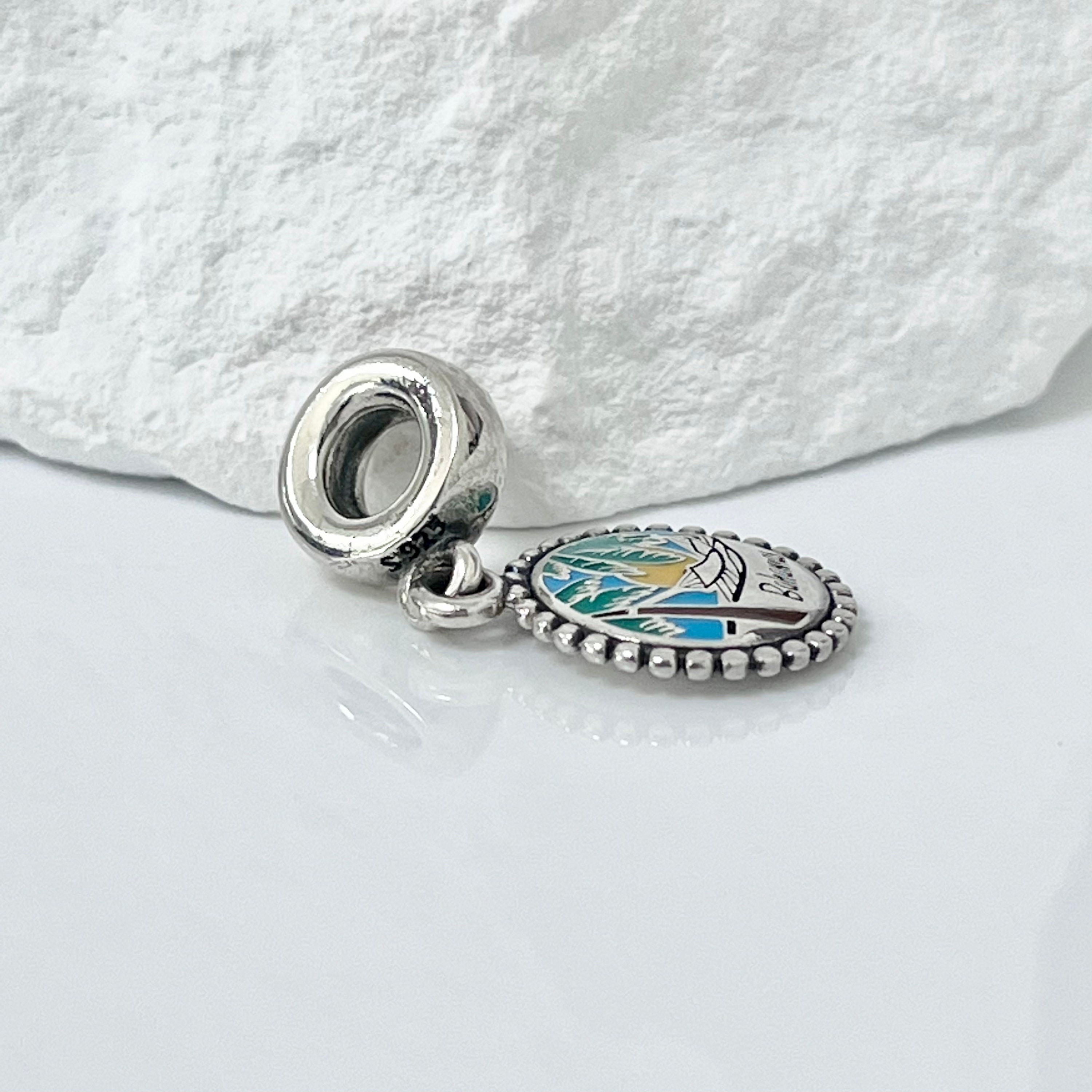Pandora Bahamas Beach Coconut Trees Bracelet Charm, Dangle Pendant ...