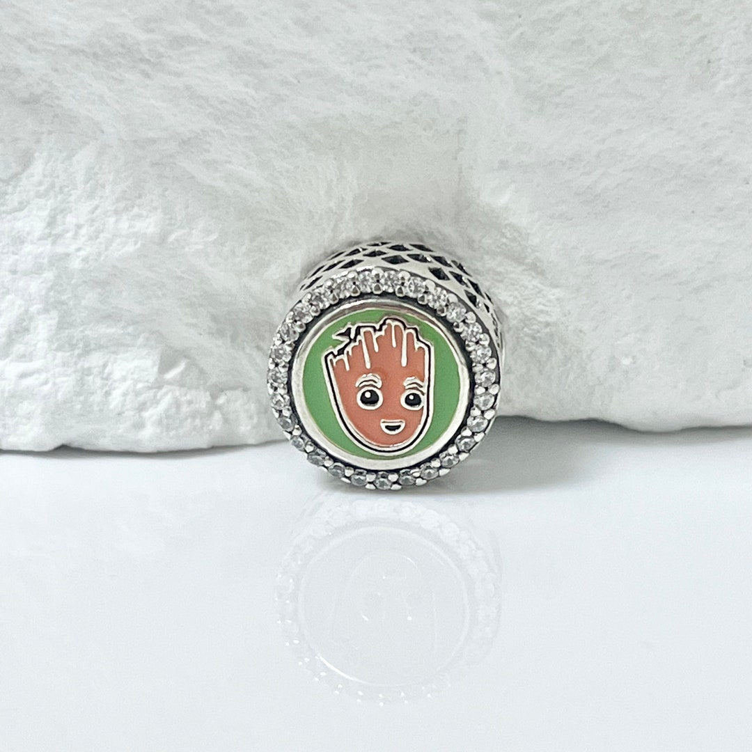 Pandora I Am Groot Bracelet Charm Bead Button, S925 Silver Jewelry for ...