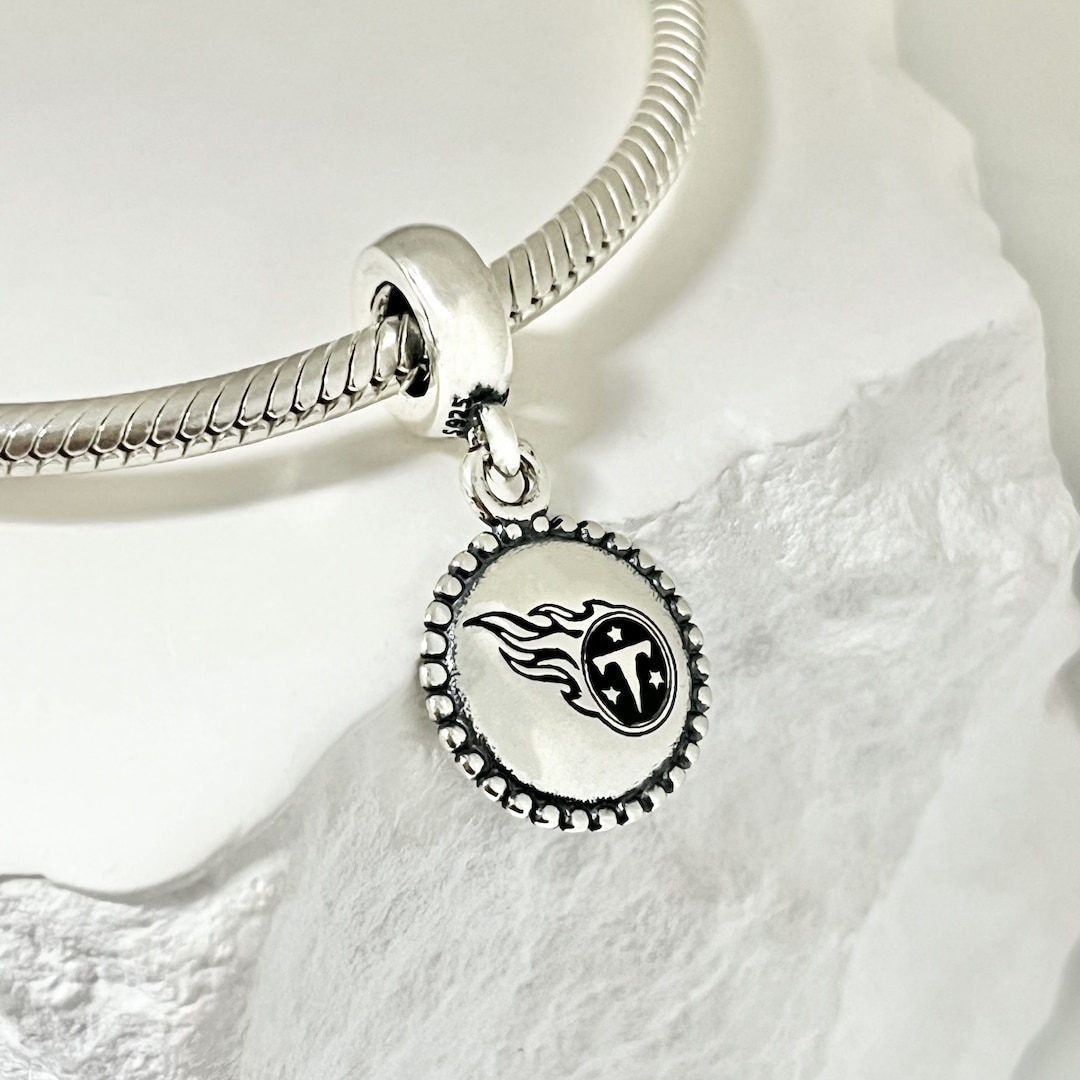 Pandora Football Exclusive Charm, Tennessee Titans Dangle Pendant, S925 ...