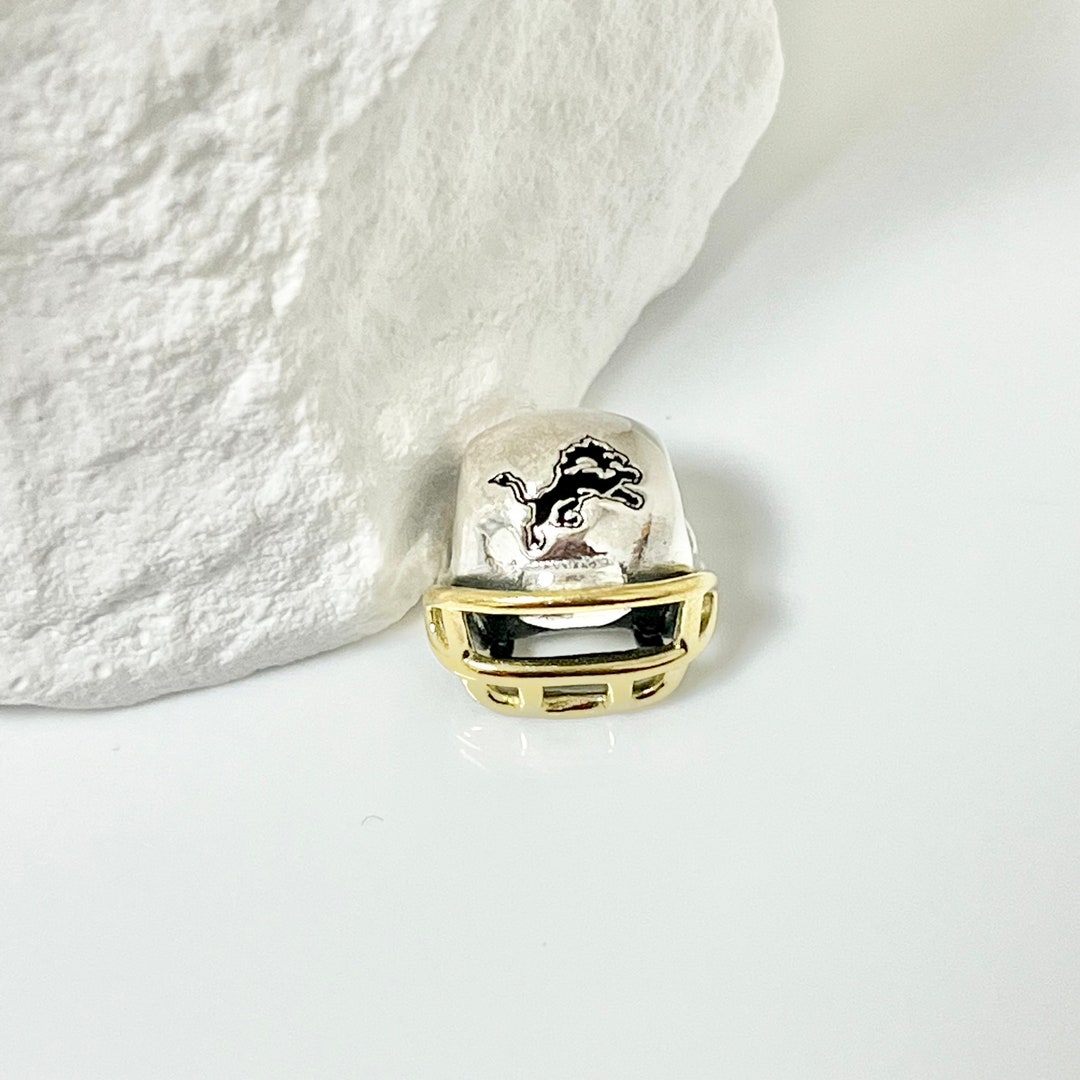 Pandora Detroit Lions Football Helmet Bead Charm Pendant, S925 Silver ...